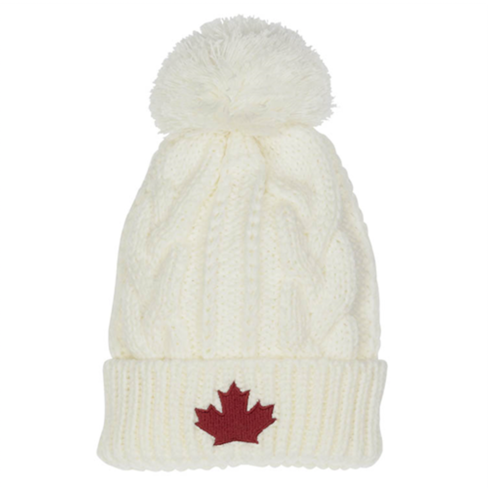 Toque - Canada Knit White – BIGGLE Souvenirs & Gift Shop