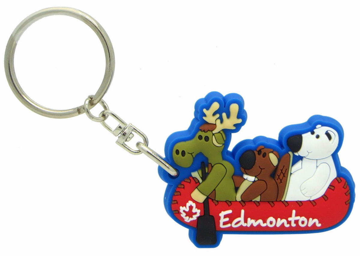 Key chain Rubber, Moose,Beaver,Bear, Edmonton – BIGGLE Souvenirs & Gift ...