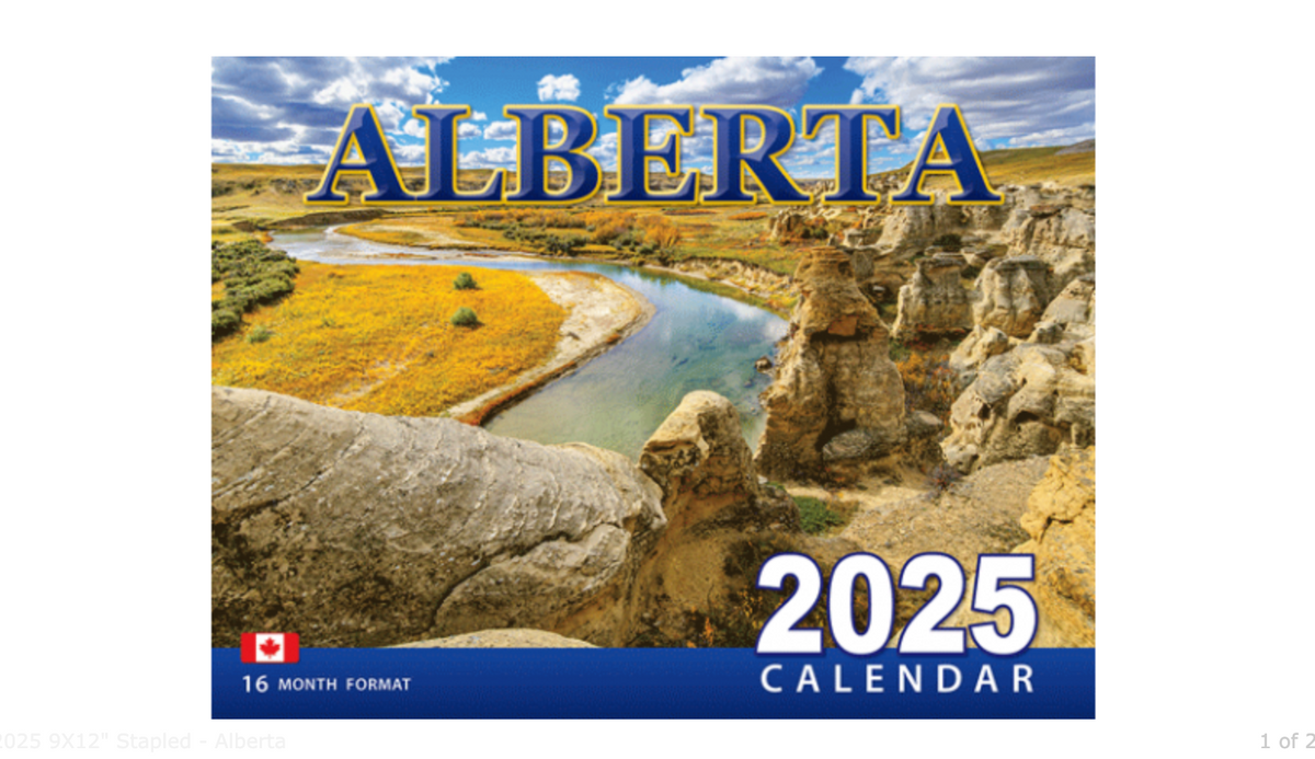 2025 9X12" Stapled - Alberta – BIGGLE Souvenirs & Gift Shop